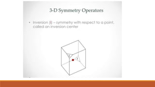 Transformation operators for symetry elements | PPTX