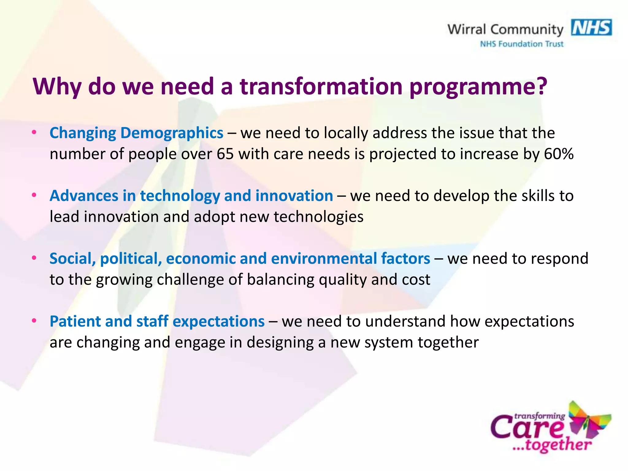 Transformation care together - presentation | PPTX