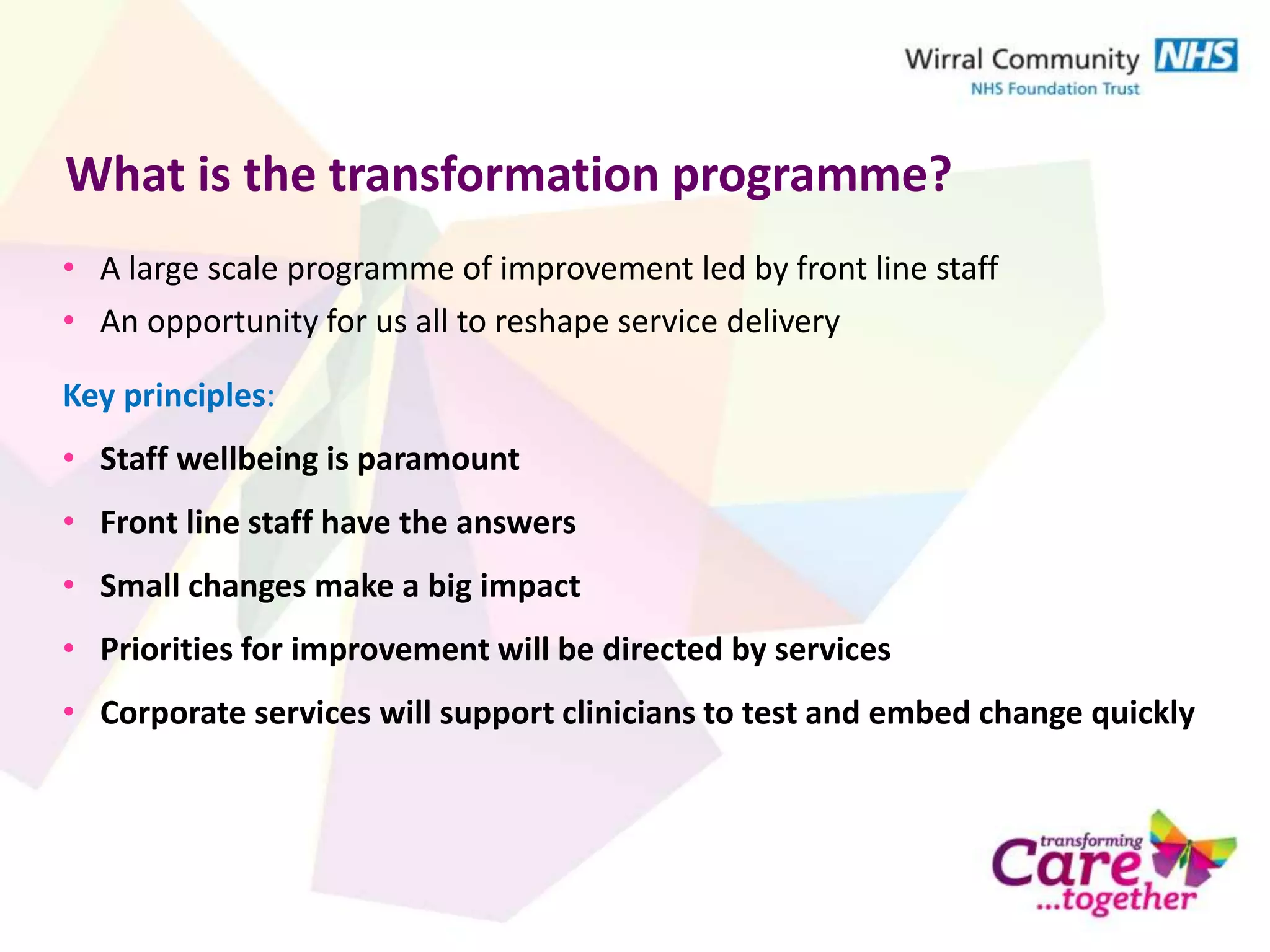 Transformation care together - presentation | PPTX
