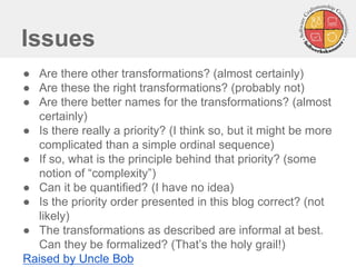 Transformation Priority Premise @Softwerkskammer MUC | PPT