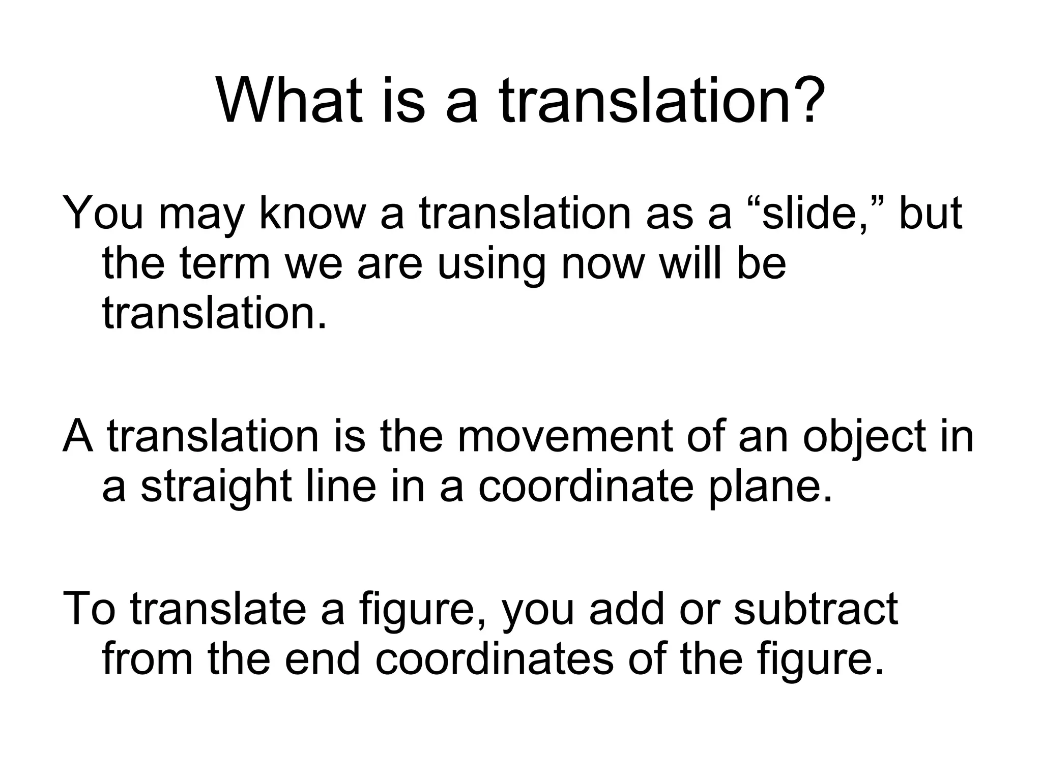 Transformations | PPT | Geography | Science