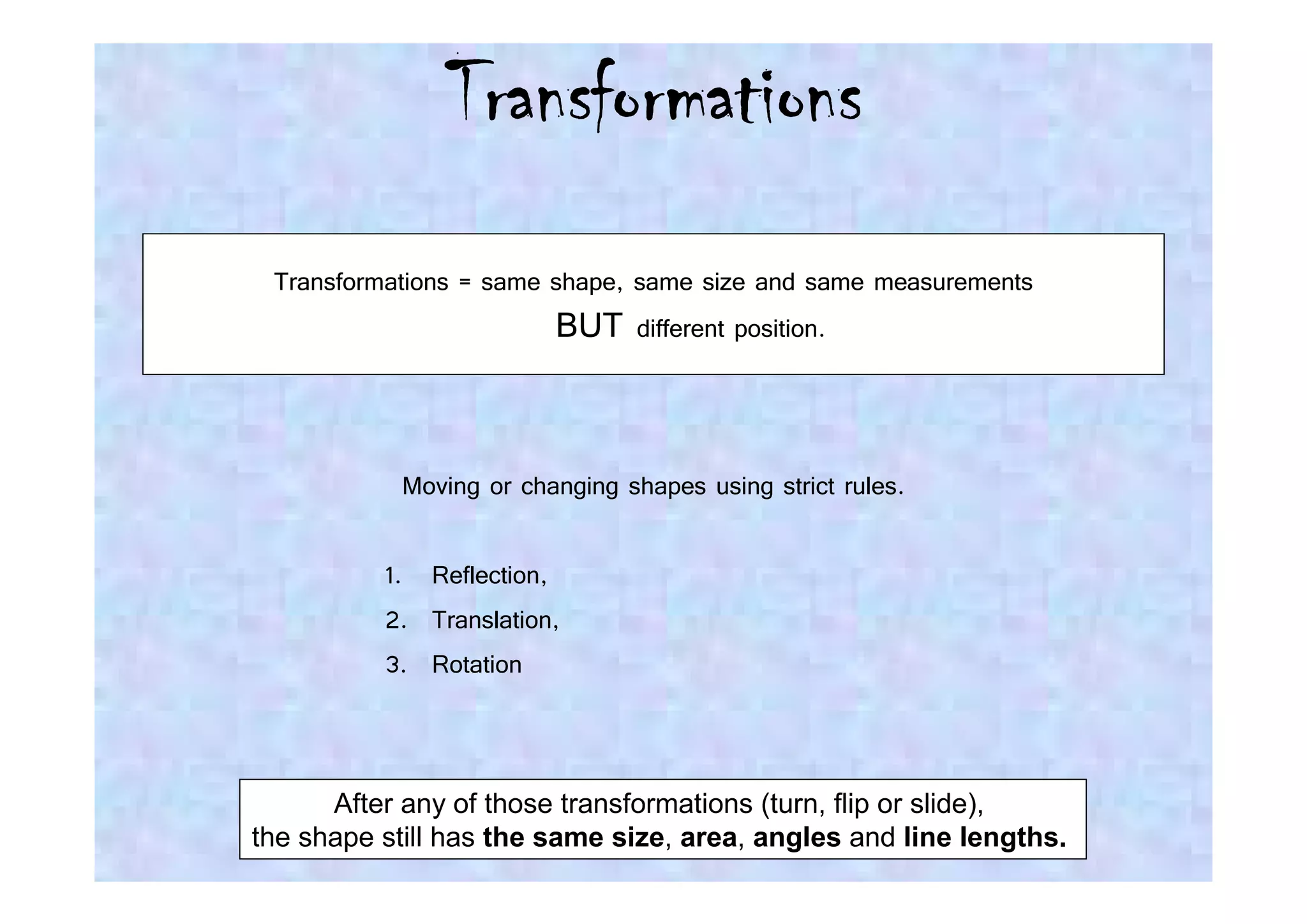 Transformations | PDF