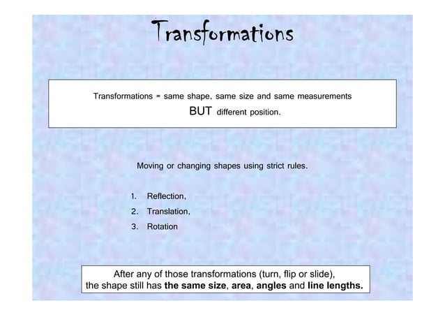 Transformations | PPT