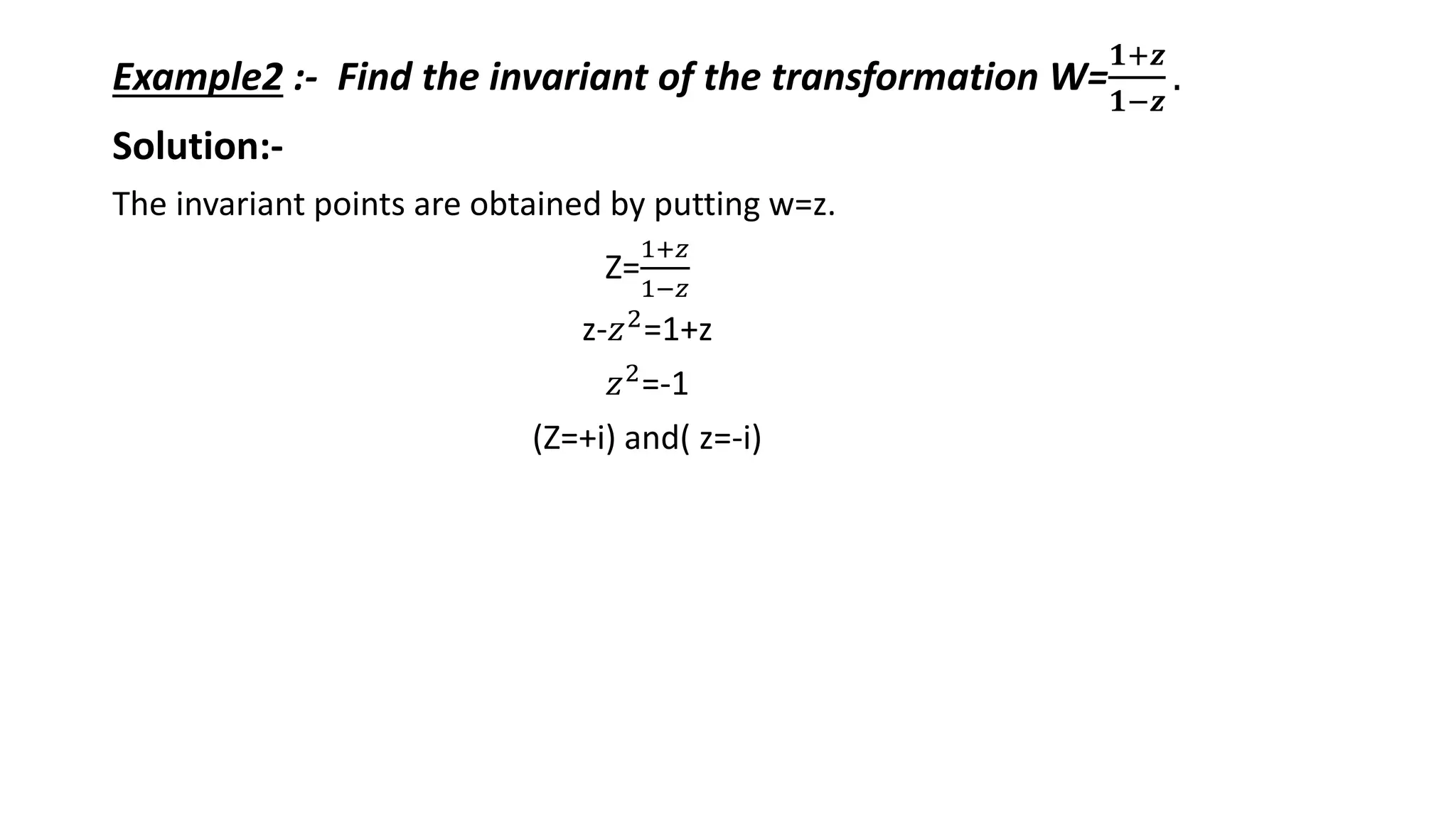 Transformations (complex variable & numerical method) | PPTX