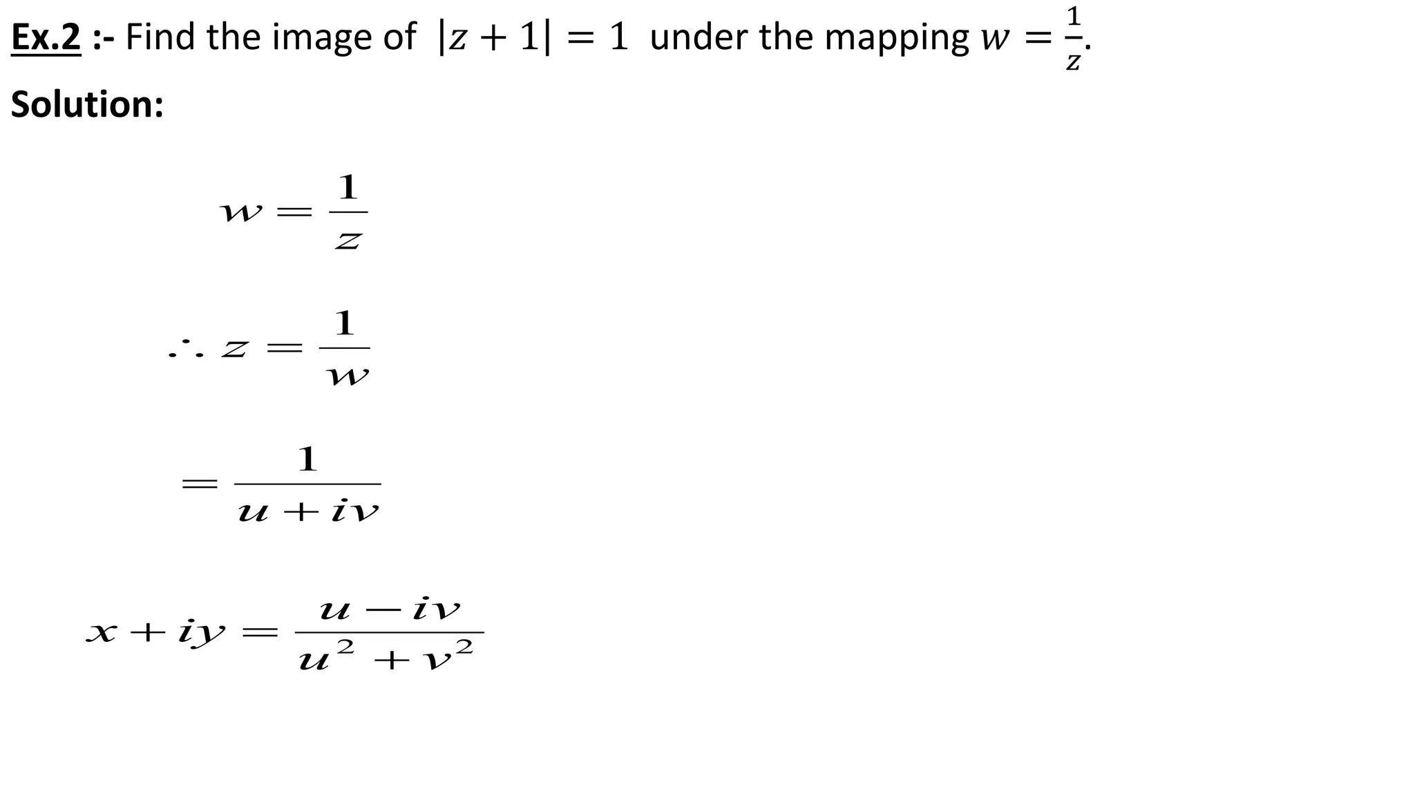 Transformations (complex variable & numerical method) | PPTX