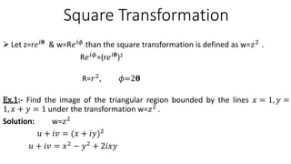 Transformations (complex variable & numerical method) | PPTX