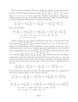 linear transformation and rank nullity theorem | PDF