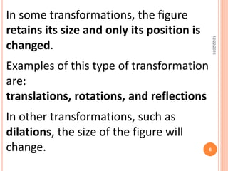 Transformations I- Math for Interior design | PPT