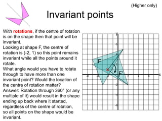 Transformations of different shapes For GCSE math | PPT