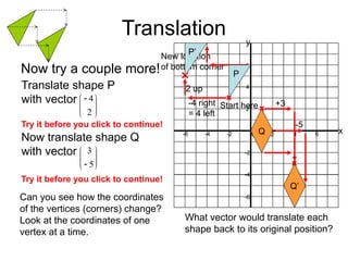 Transformations of different shapes For GCSE math | PPTX