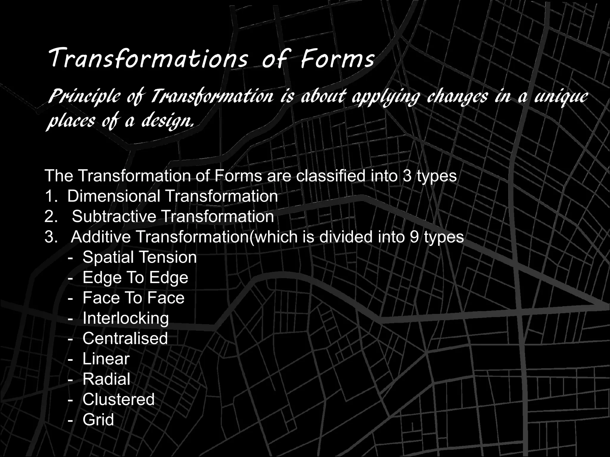 Basic design & Visual arts “TRANSFORMATIONS" | PDF