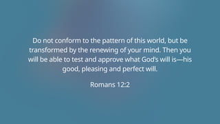 TRANSFORMATION SERMON SERIES ON OUR LORD JESUS CHRIST | PPTX