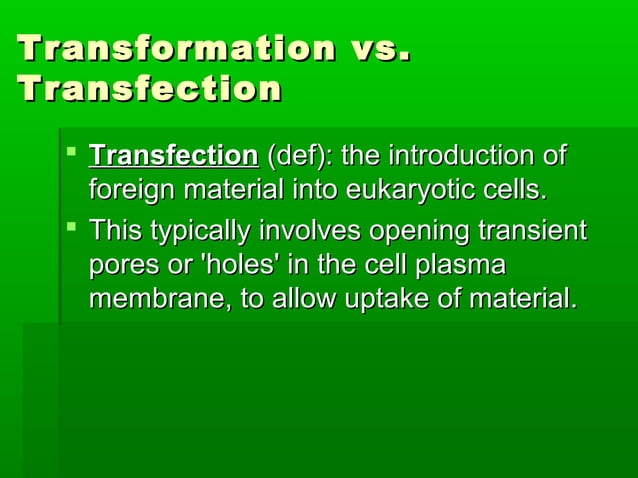 Transformations of cells | PPT | Biological Sciences | Science