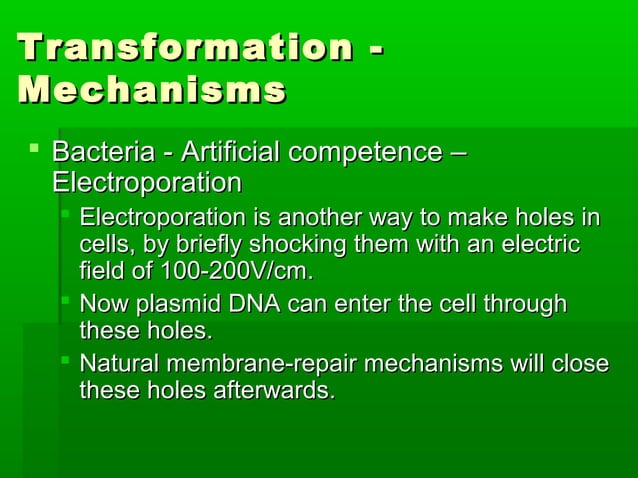 Transformations of cells | PPT | Biological Sciences | Science