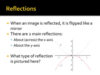 Transformations of functions | PPTX