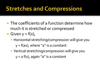 Transformations of functions | PPTX