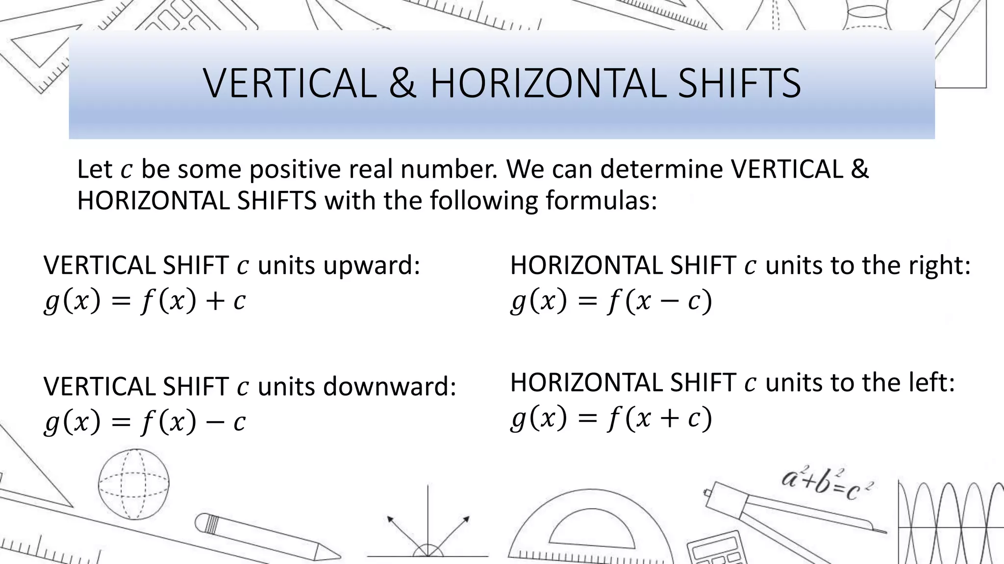 Transformations of functions | PPTX