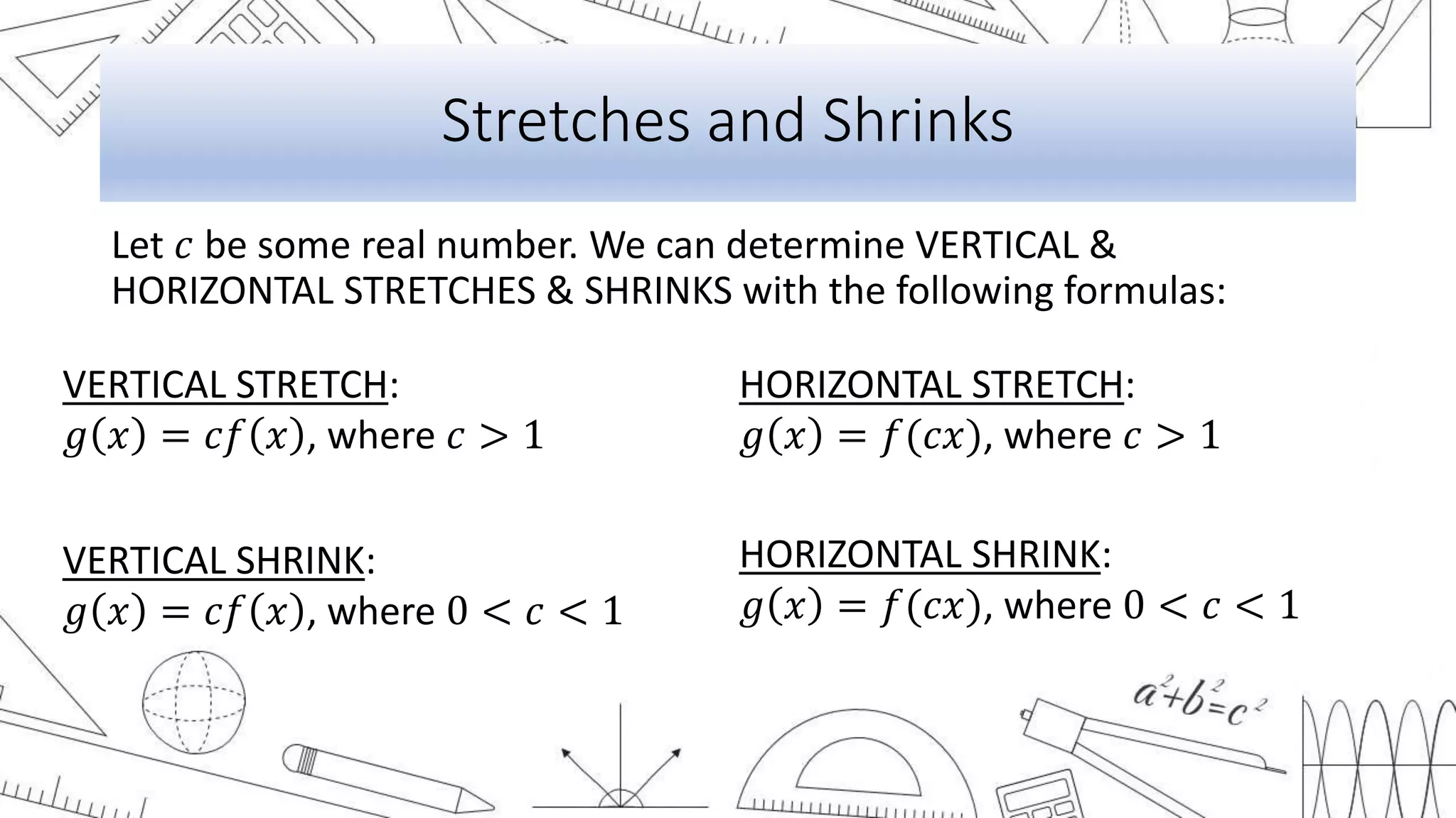 Transformations of functions | PPTX