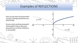 Transformations of functions | PPTX