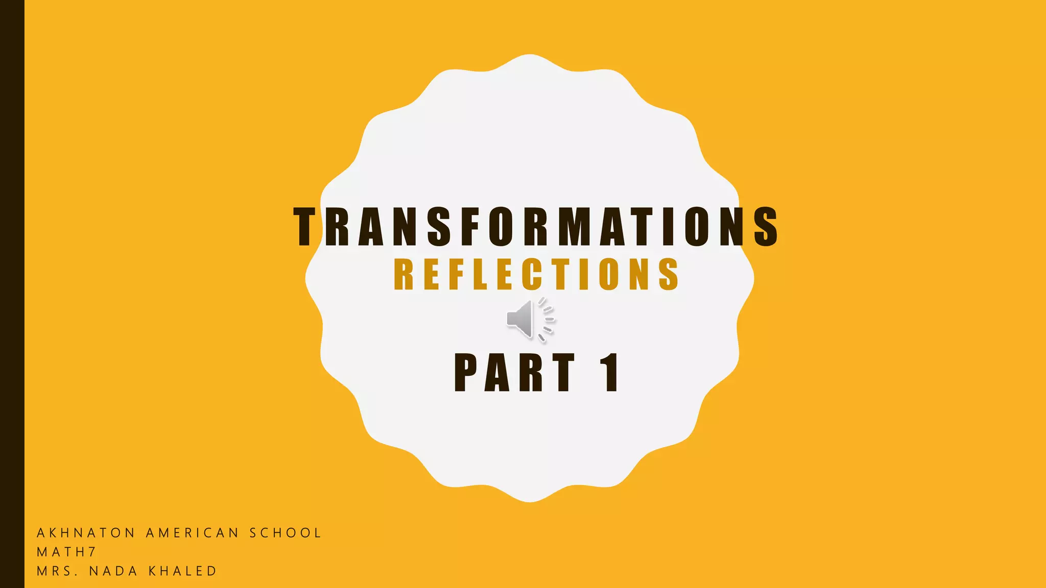 Transformations Reflections Ppt