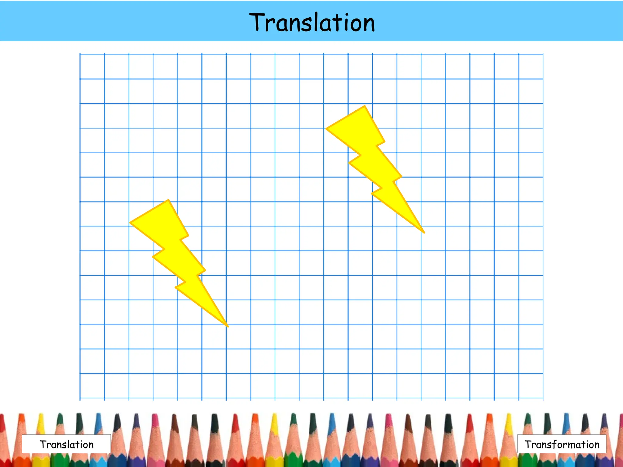 transformations powerpoint with shapes and grids | PPTX
