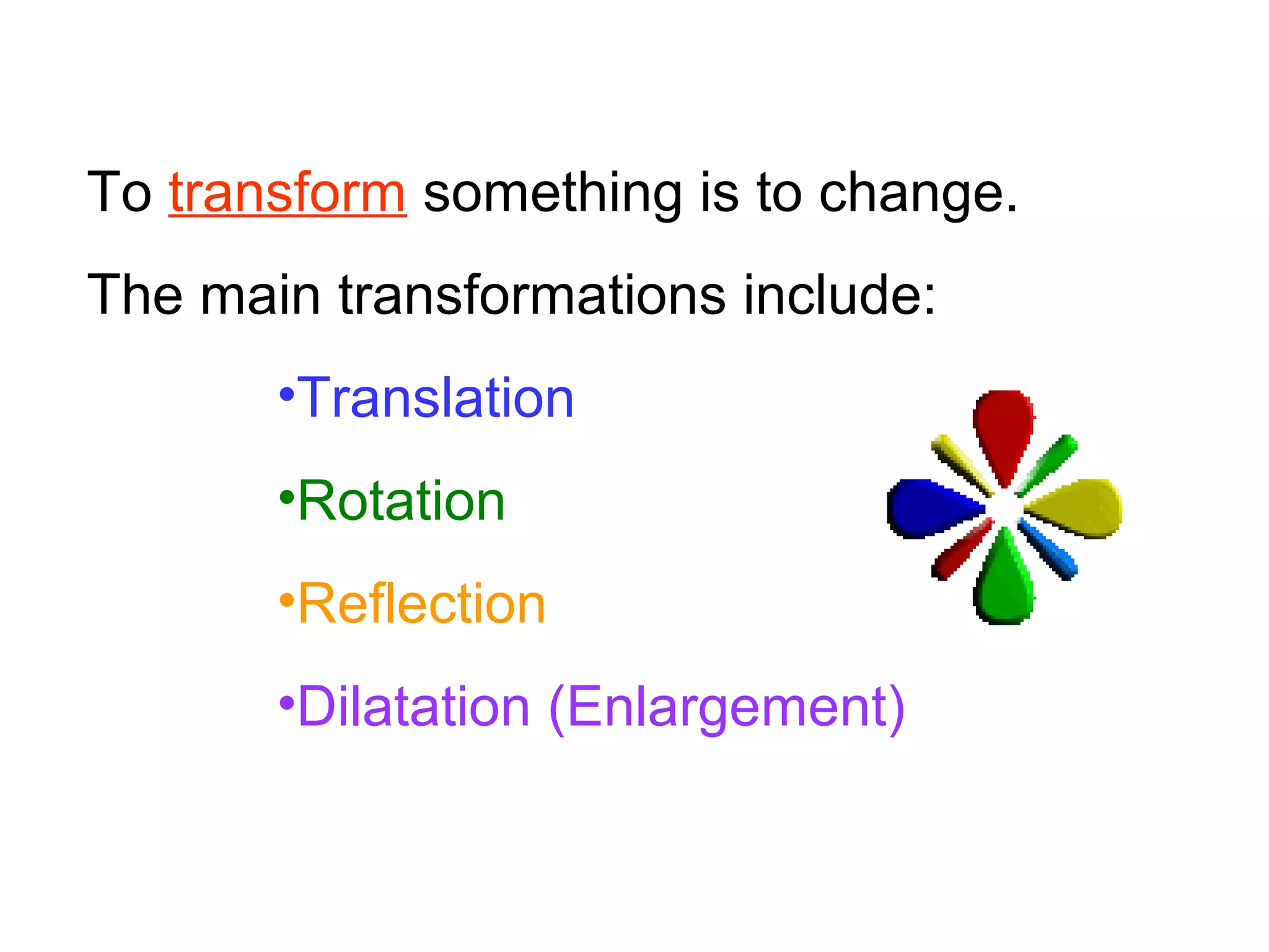 Transformations ppt | PPT