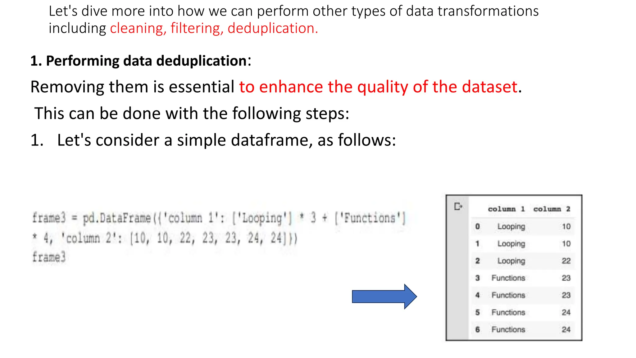 Transformation techniques.pptx | Databases | Computer Software and Applications