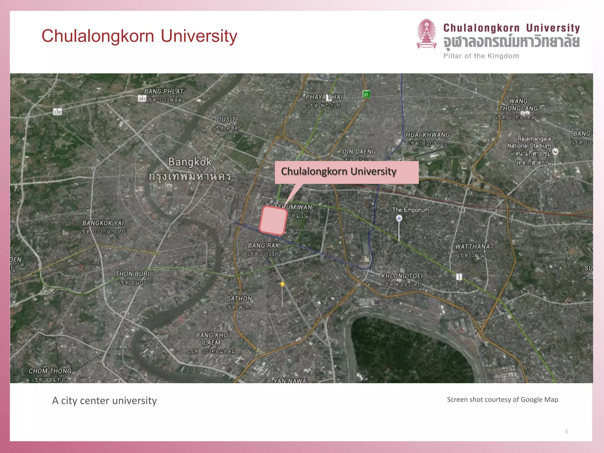 Transformation Towards Sustainability at Chulalongkorn University, Korb ...
