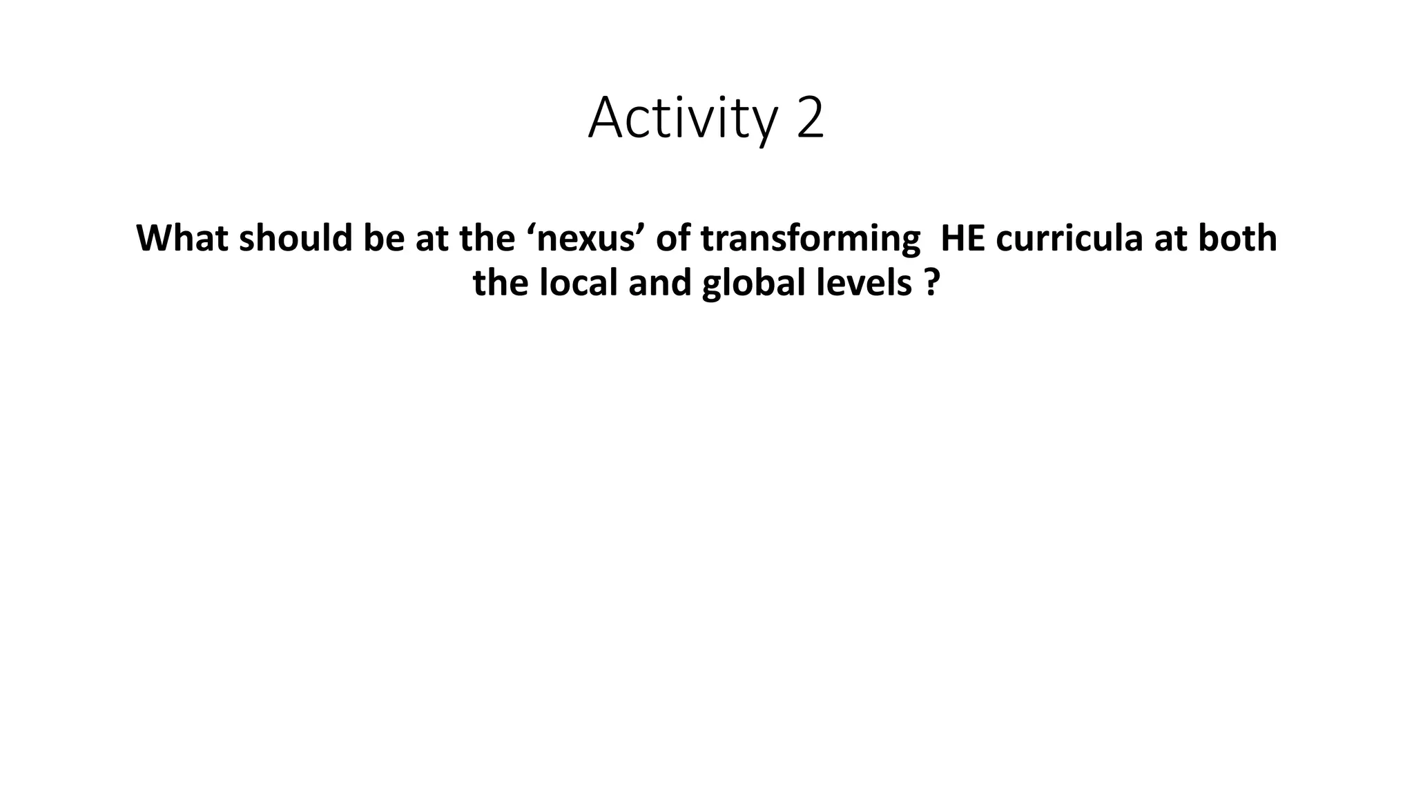 Transformative curriculum rita 2016 | PPT