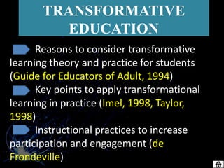 Transformative education | PPTX