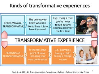 Transformative experience design | PPT