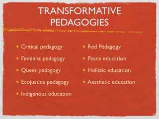 Transformative Teaching Framework | PDF