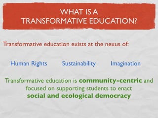 Transformative Teaching Framework | PDF