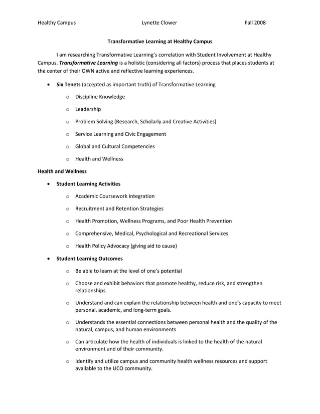 Transformative Learning | PDF