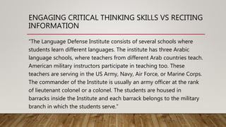 Utilizing Open Architecture to Design a Transformative Learning ...