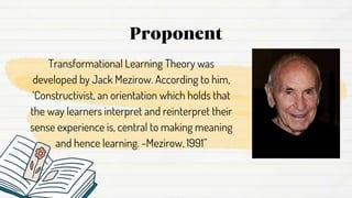 Transformative Learning - Charizza M. Javier.pptx