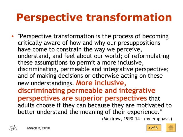 Transformative Learning | PPT