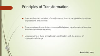 Transformative learning powerpoint (4.1) | PPTX
