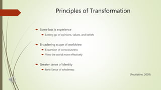 Transformative learning powerpoint (4.1) | PPTX
