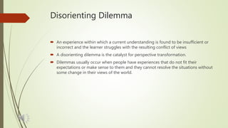 Transformative learning powerpoint (4.1) | PPTX