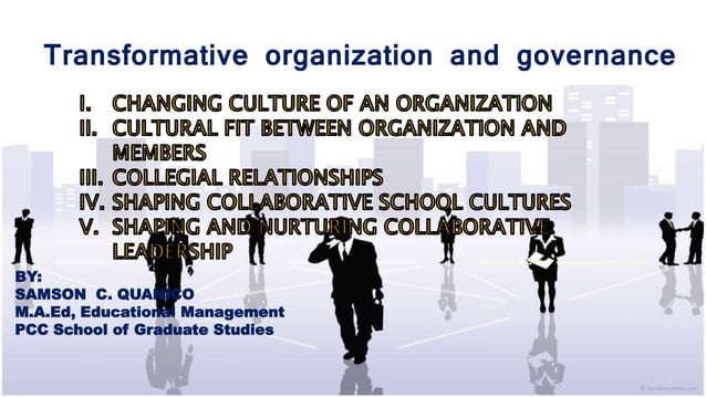Transformative organization and governance | PPTX