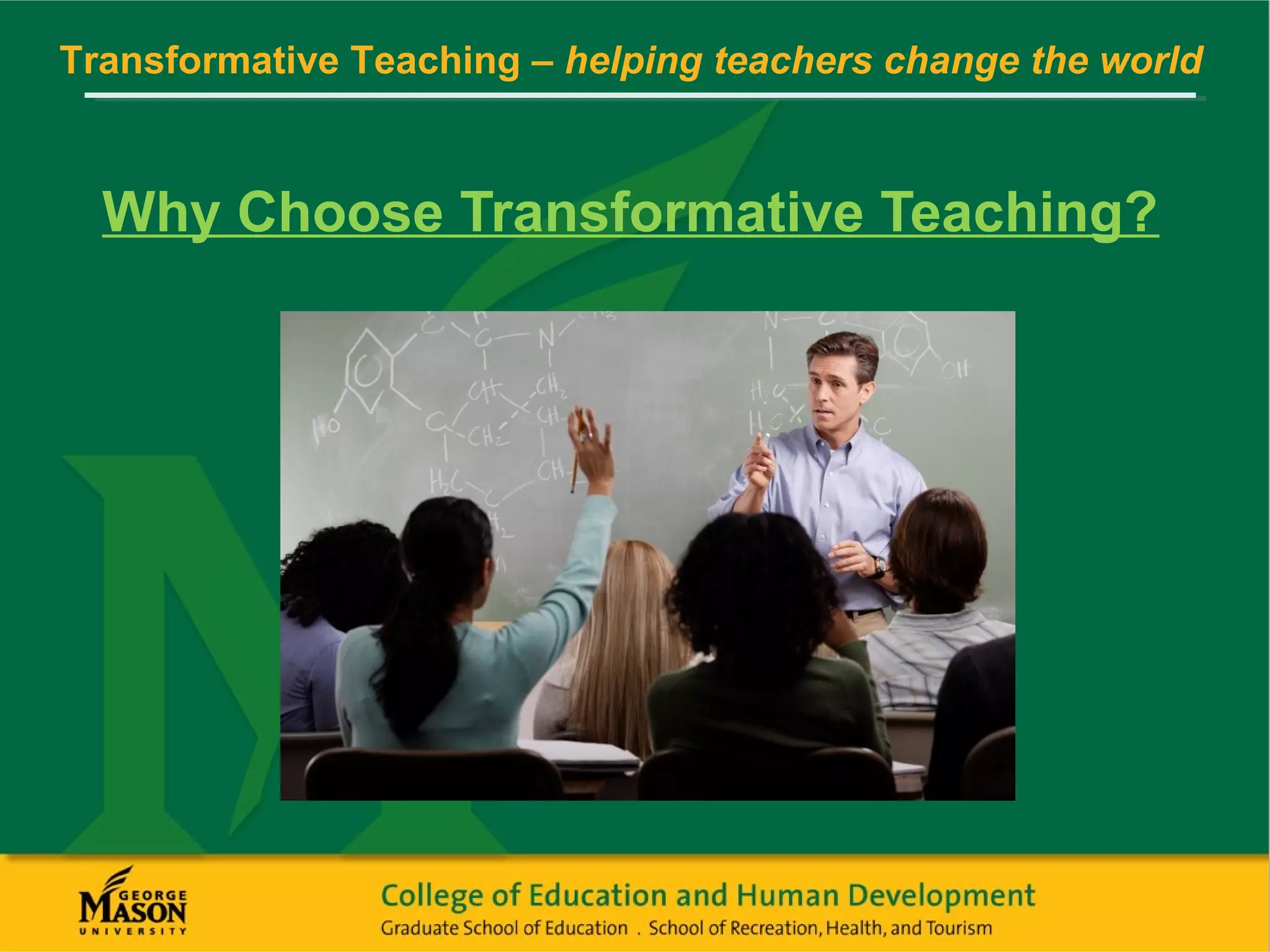 Transformative Teaching Information Session | PPT