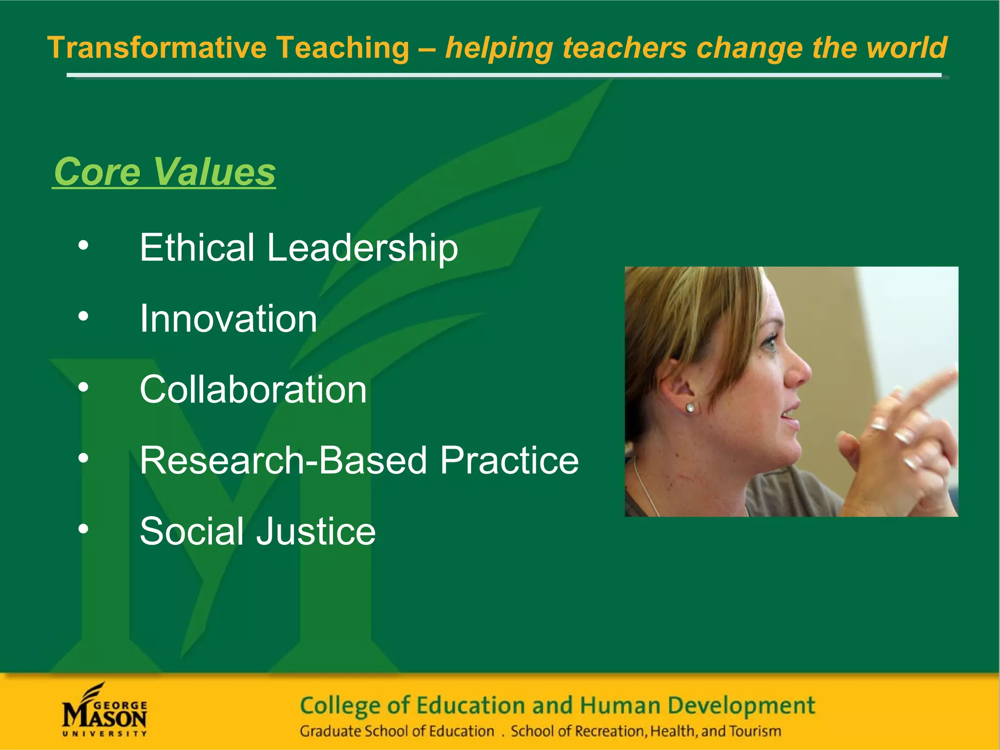 Transformative Teaching Information Session | PPT