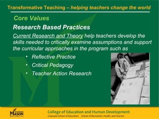 Transformative Teaching Information Session | PPT