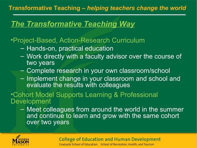 Transformative Teaching Information Session | PPT