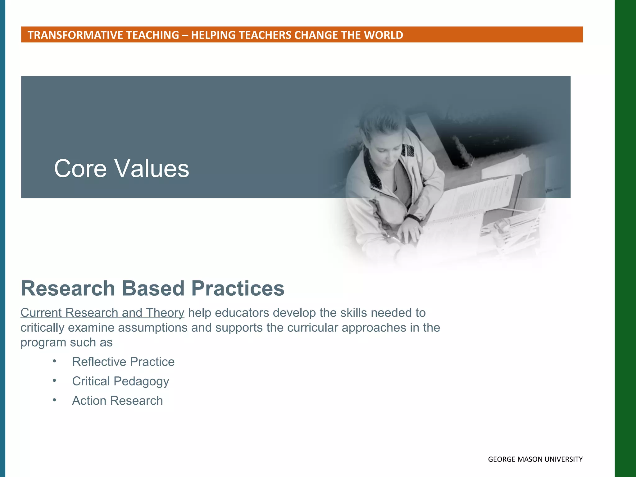 Transformative Teaching Information Session | PPT