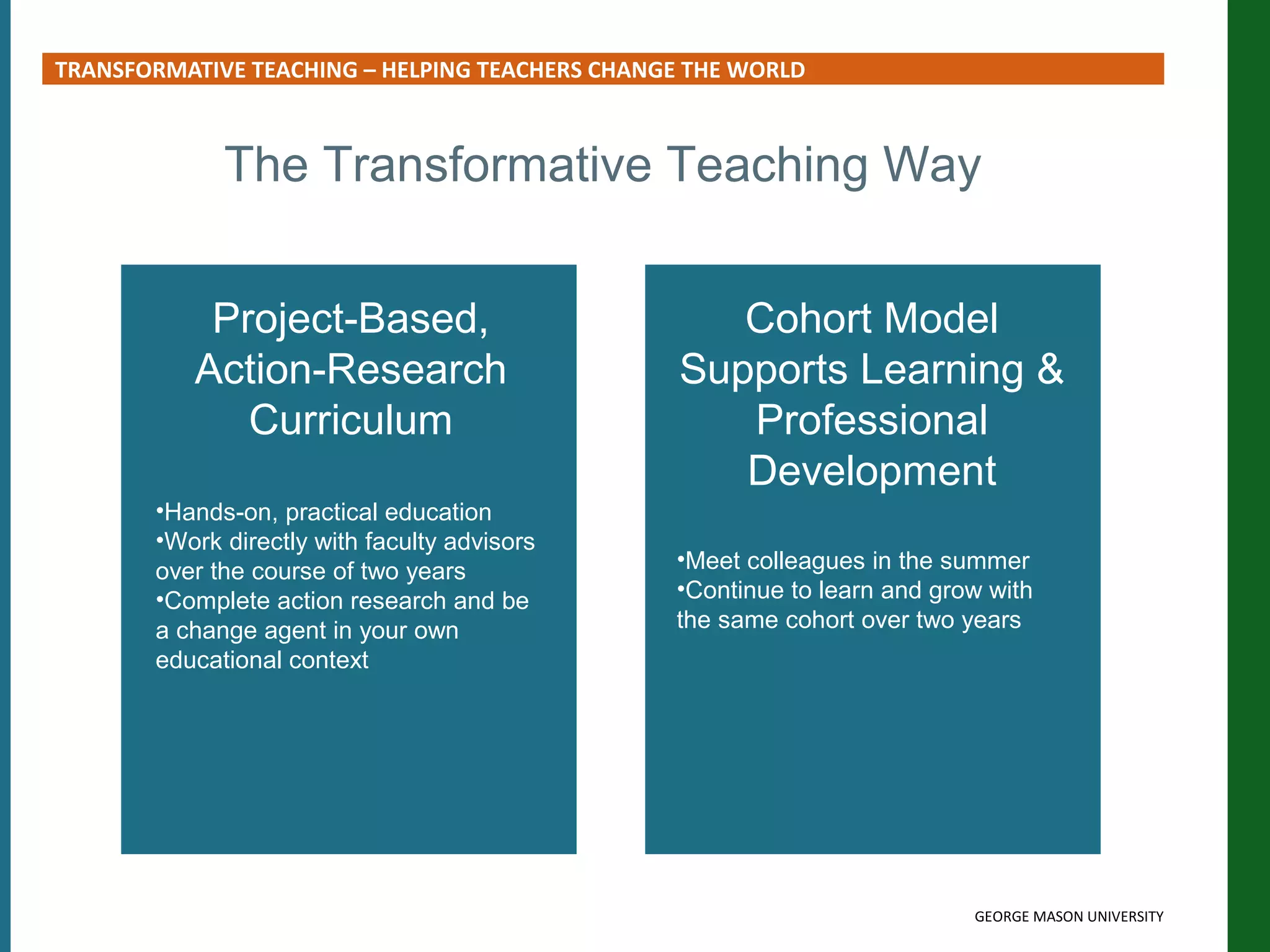 Transformative Teaching Information Session | PPT