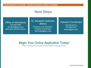 Transformative Teaching Information Session | PPT | Professional School ...