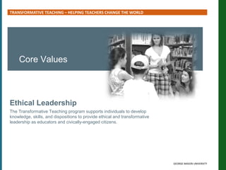 Transformative Teaching Information Session | PPT | Professional School ...