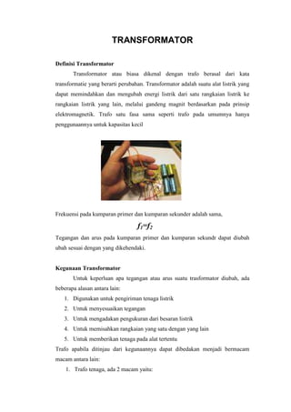 Transformator | DOCX
